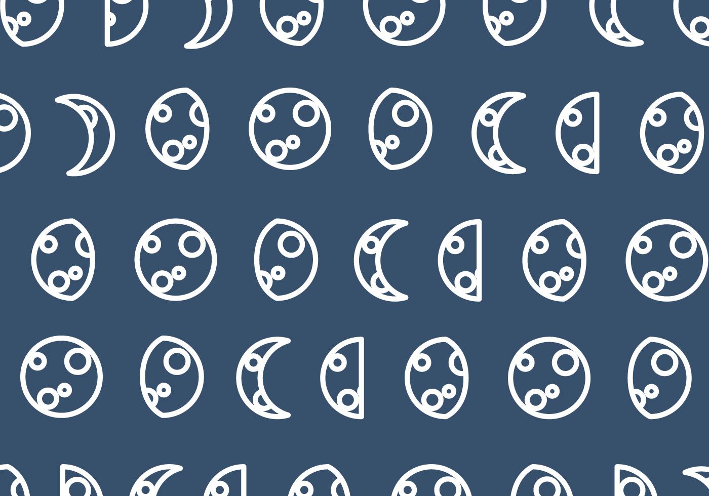 Moon Phase Pattern Vector 112164 Vector Art at Vecteezy