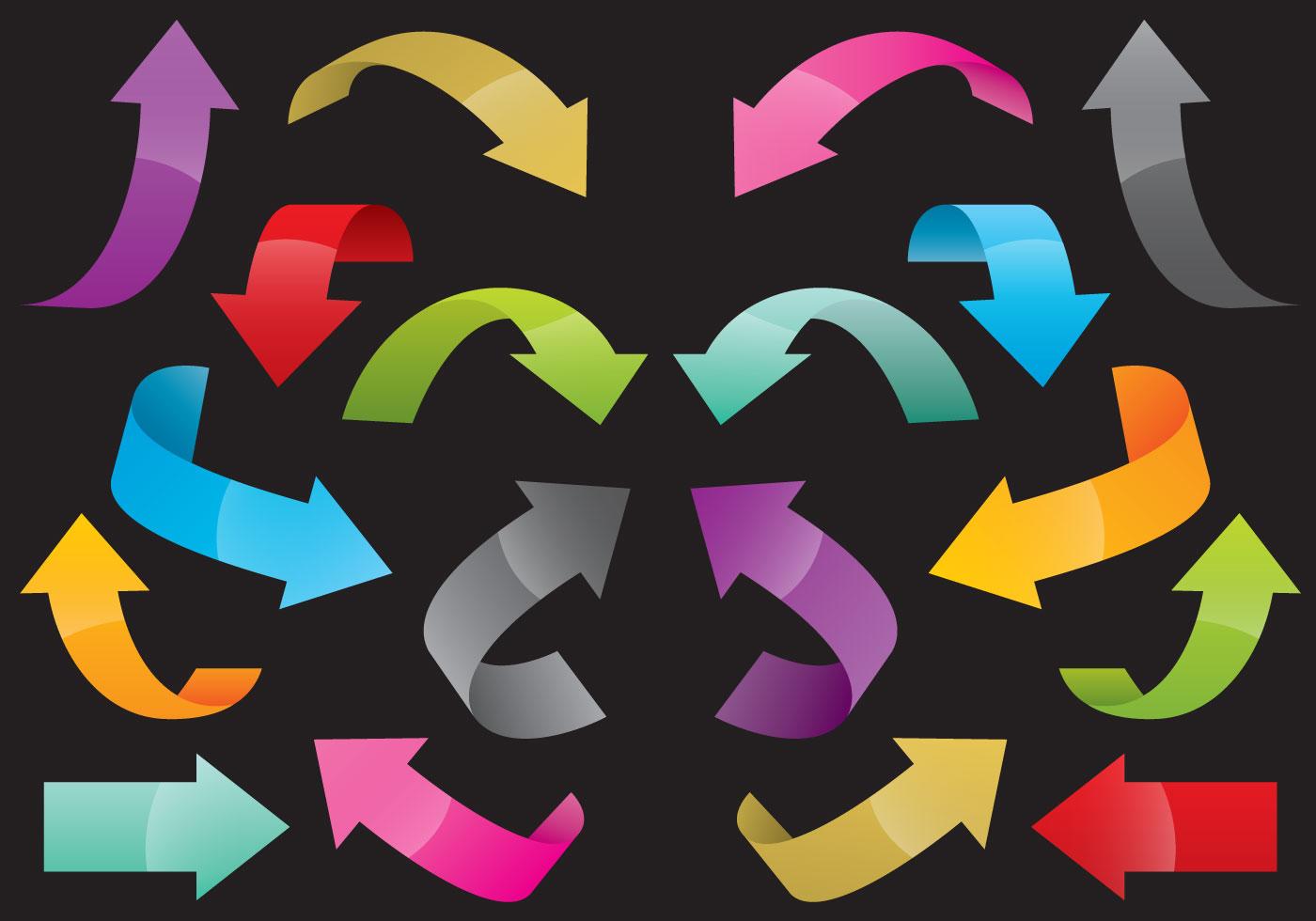 Colorful Arrows 112336 Vector Art at Vecteezy