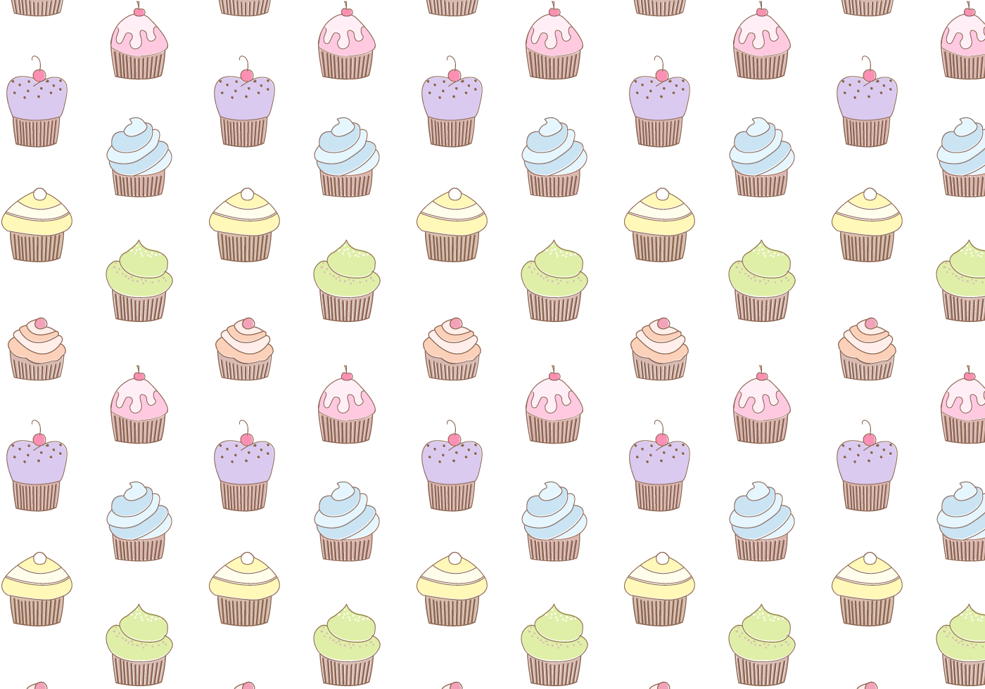 Free Cupcake Pattern Vector 112607 Vector Art at Vecteezy