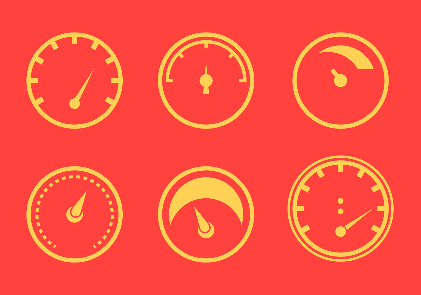 Free Tachometer Vector Graphic 1 112659 Vector Art at Vecteezy