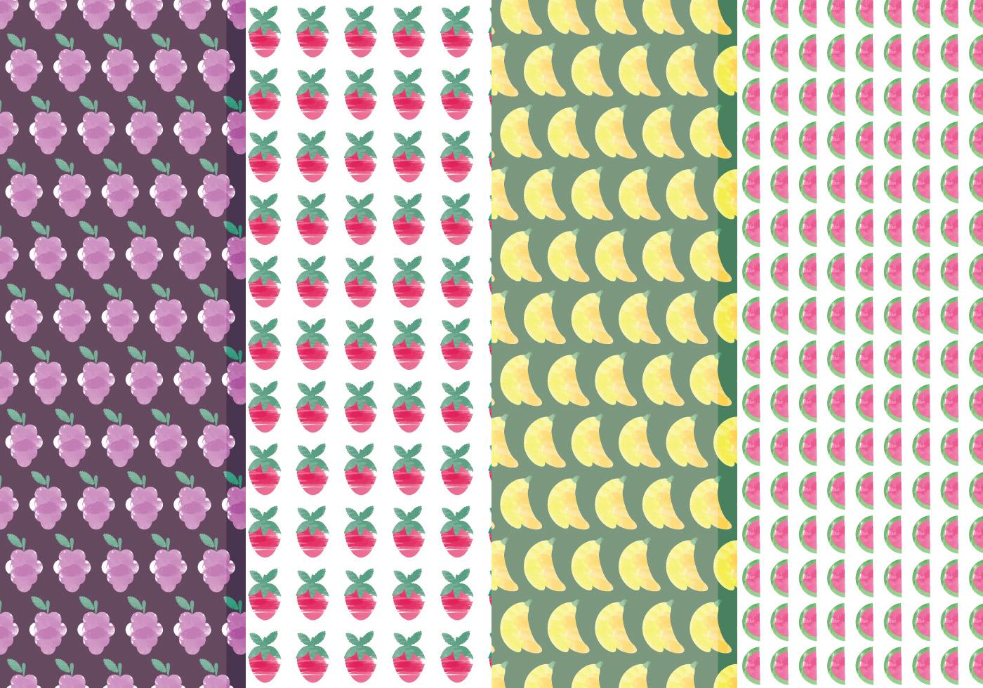 Vector Fruit Pattern Set 113188 Vector Art at Vecteezy