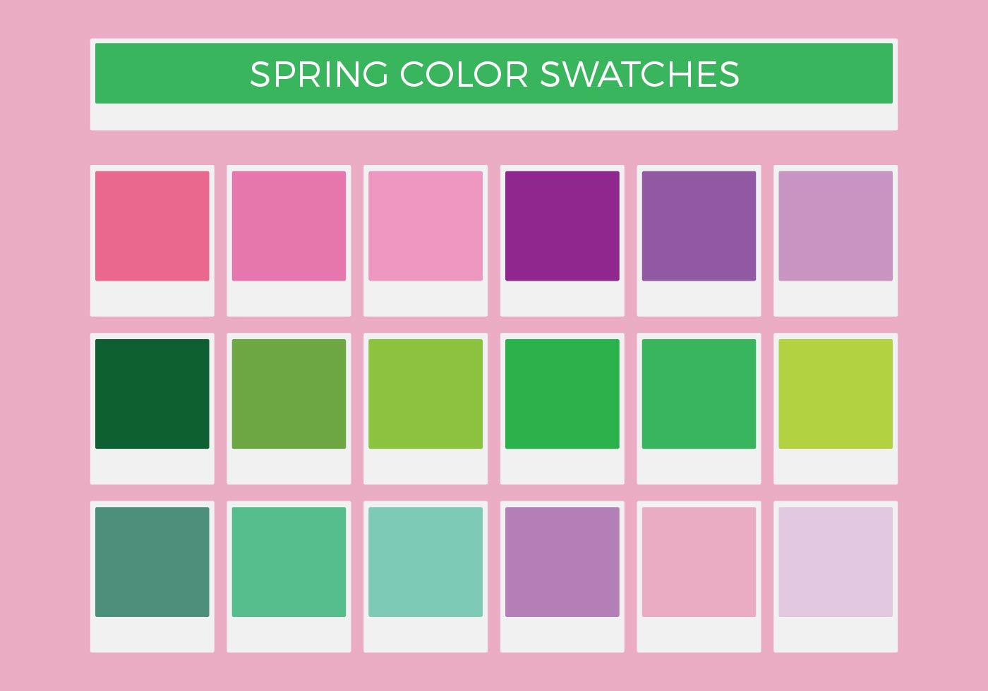 Free Spring Vector Color Swatches 114206 Vector Art at Vecteezy