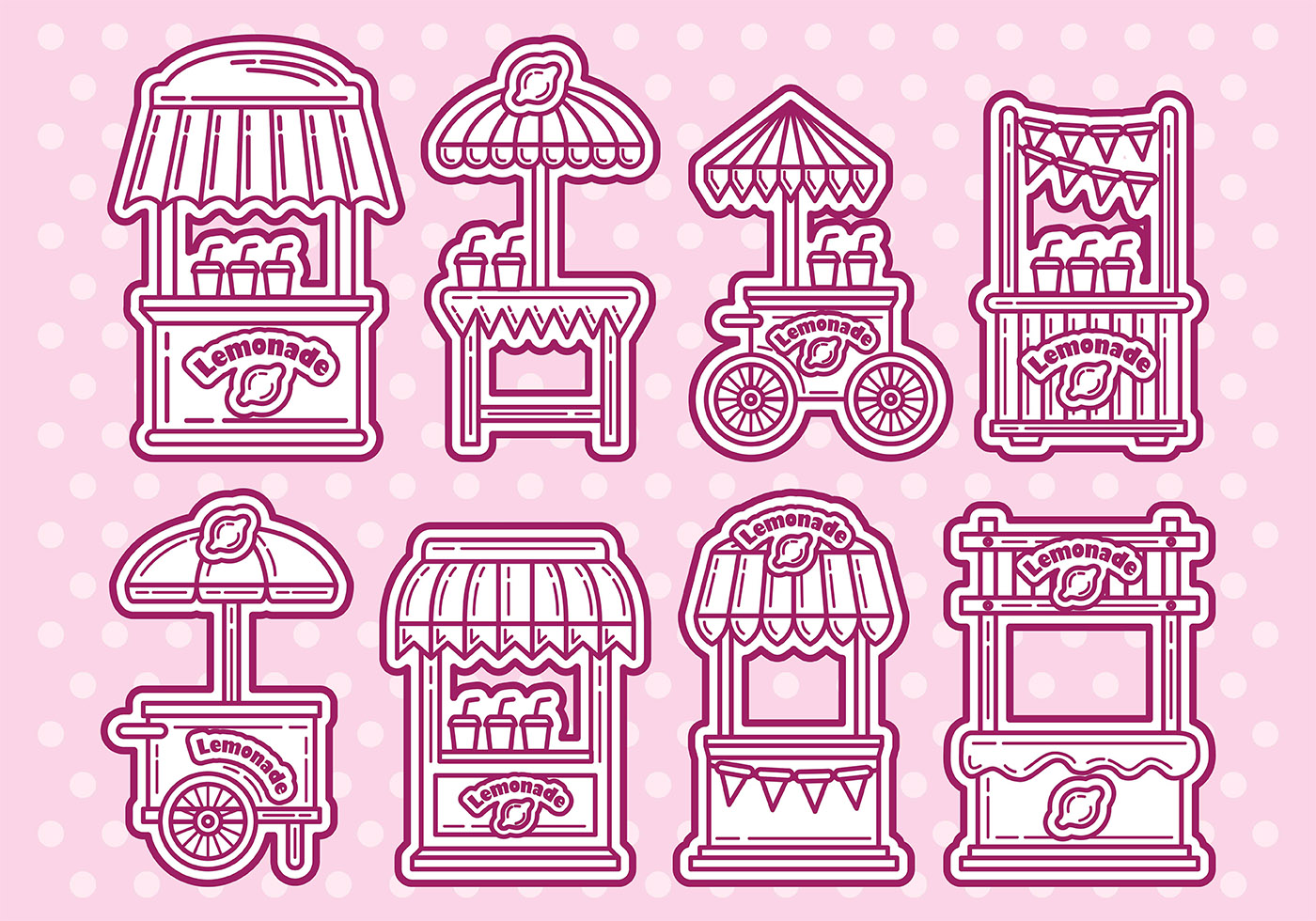 Lemonade Stand Vector Icons 114412 Vector Art at Vecteezy Lemonade Stand Vector Icons 114412 Vector Art at Vecteezy