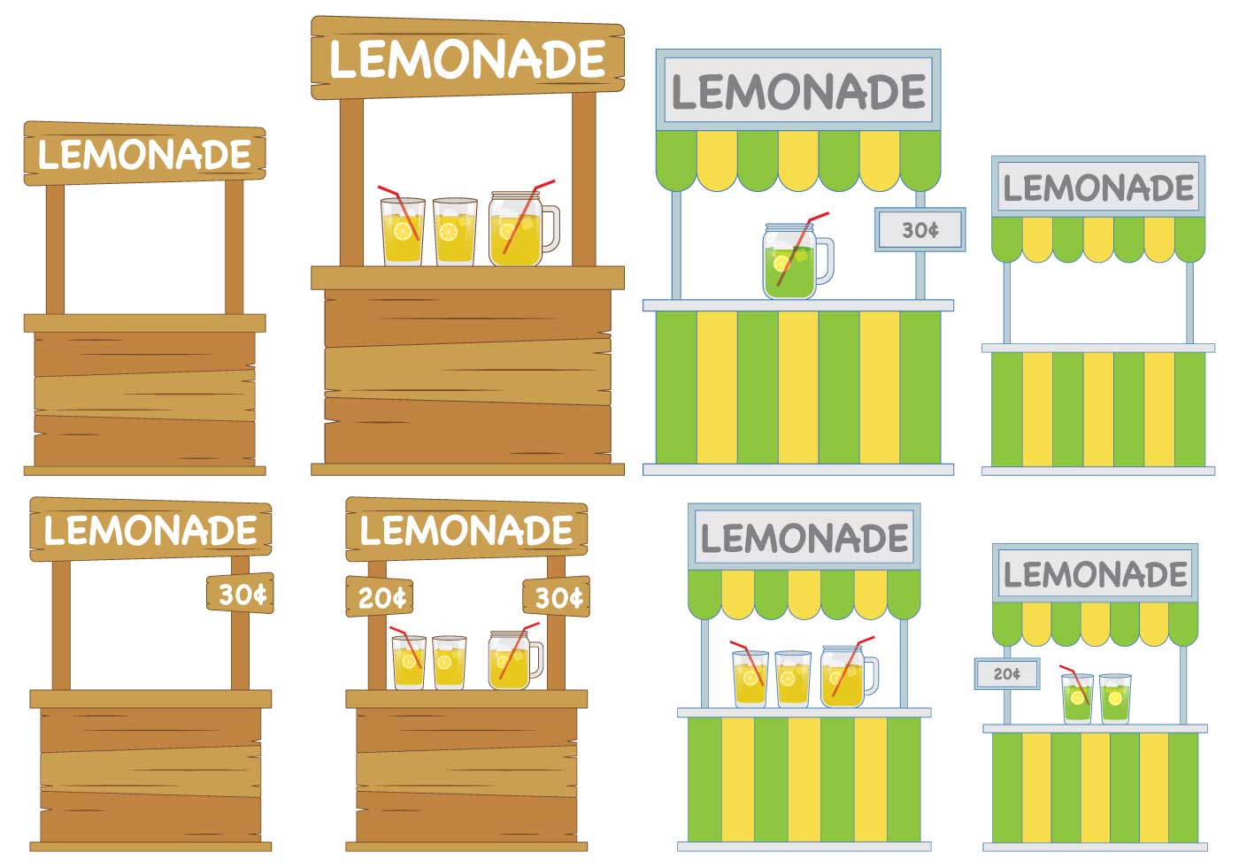 Lemonade Stand Vector Art, Icons, and Graphics for Free Download