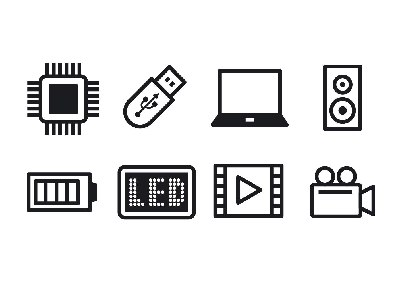 Free Technology Icon Set 115170 Vector Art at Vecteezy