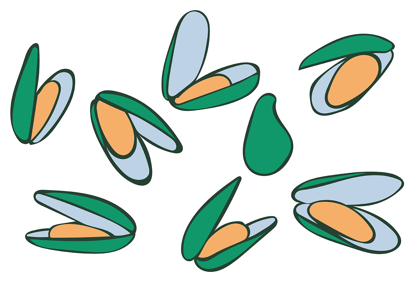 Mussel Vector Download Free Vector Art Stock Graphics And Images