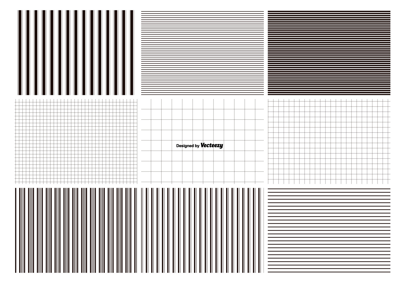Lines and Grids Pattern Set 115831 Vector Art at Vecteezy
