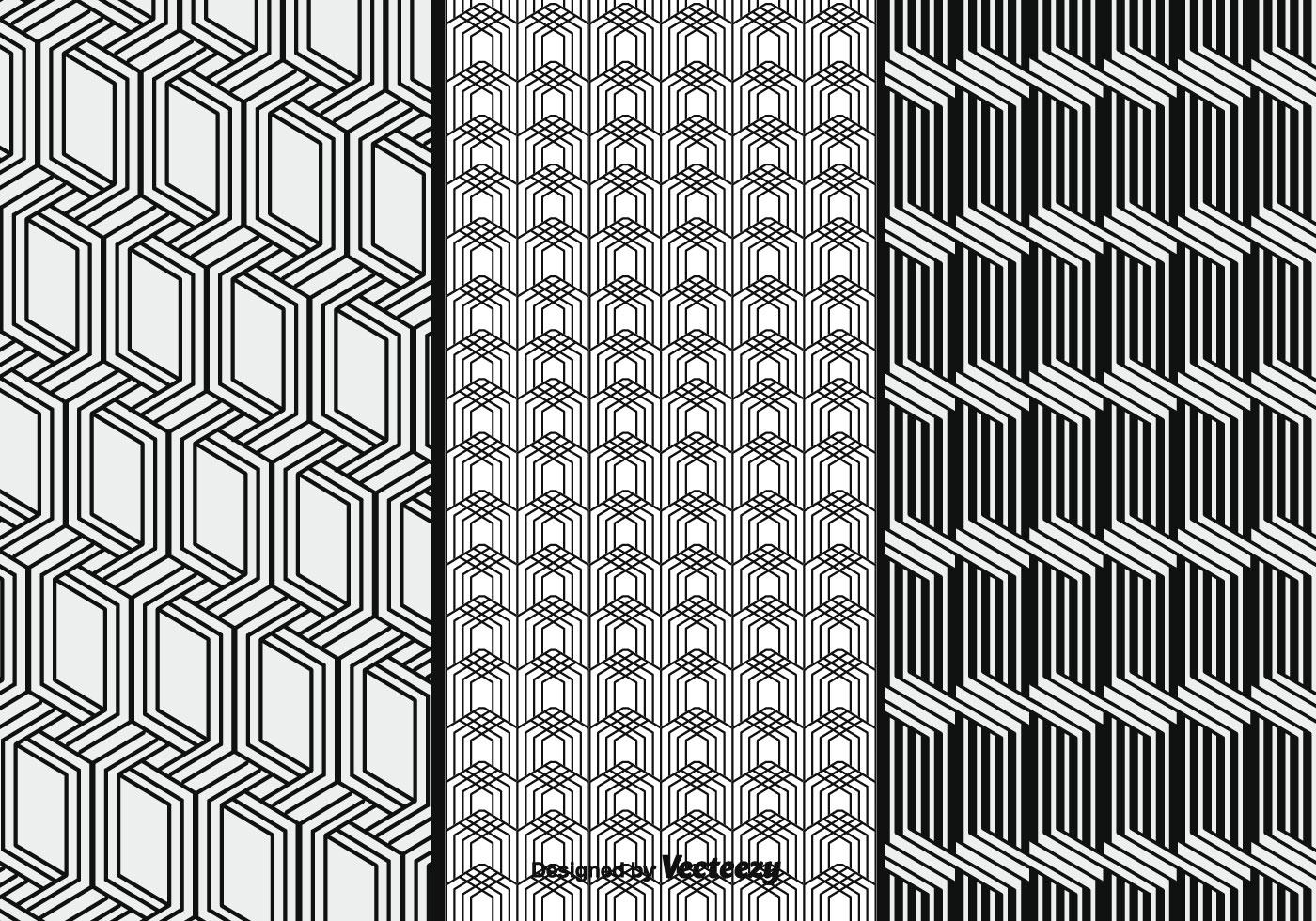 Monochrome Vector Patterns Set 116141 Vector Art at Vecteezy