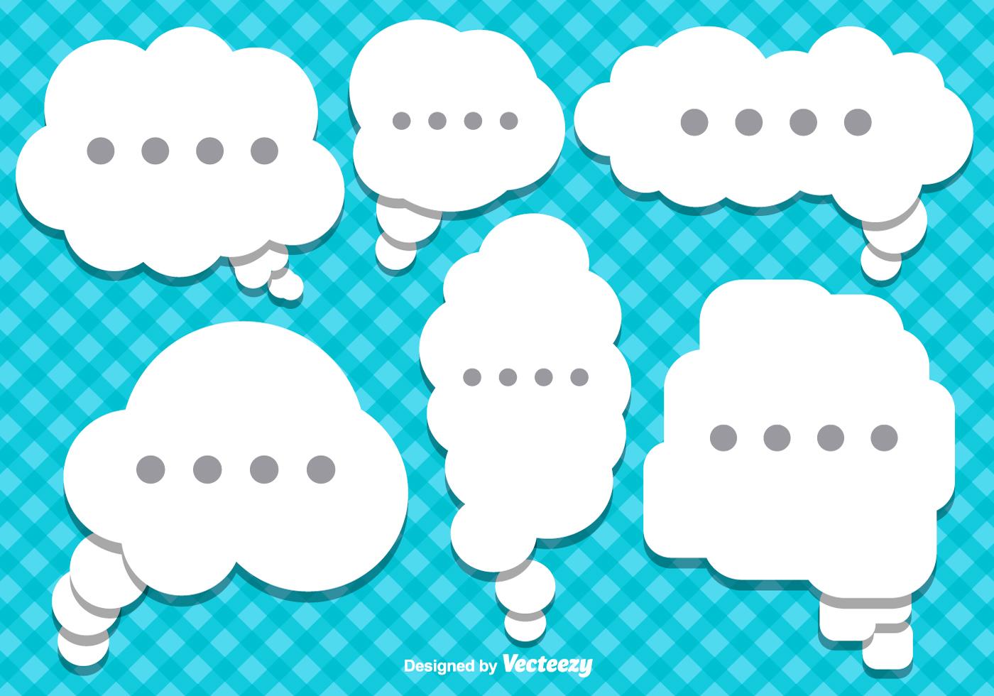 Vector Flat Style Speech Bubbles 116514 Vector Art at Vecteezy