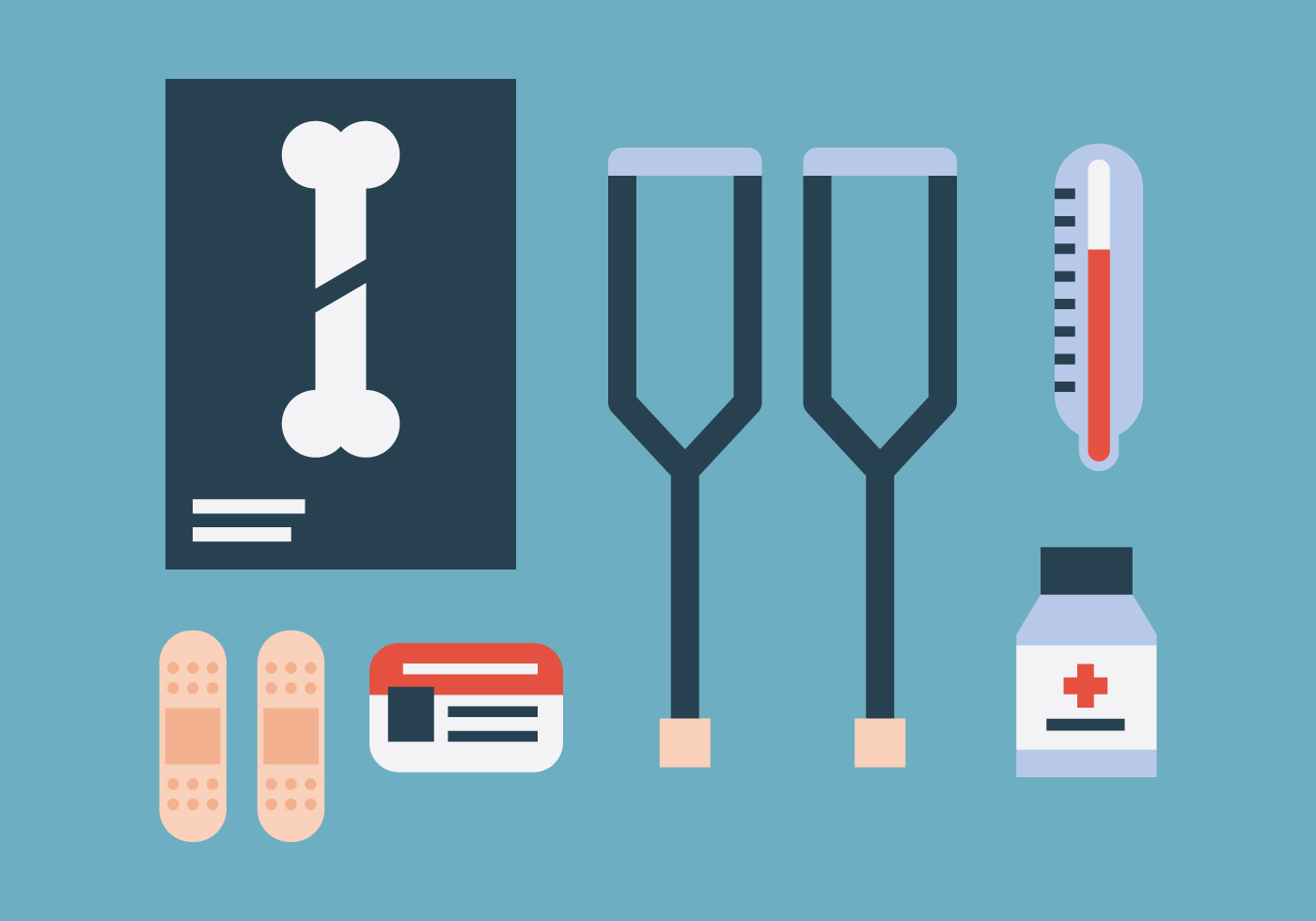 Broken Bone Vector Elements 117039 Vector Art at Vecteezy