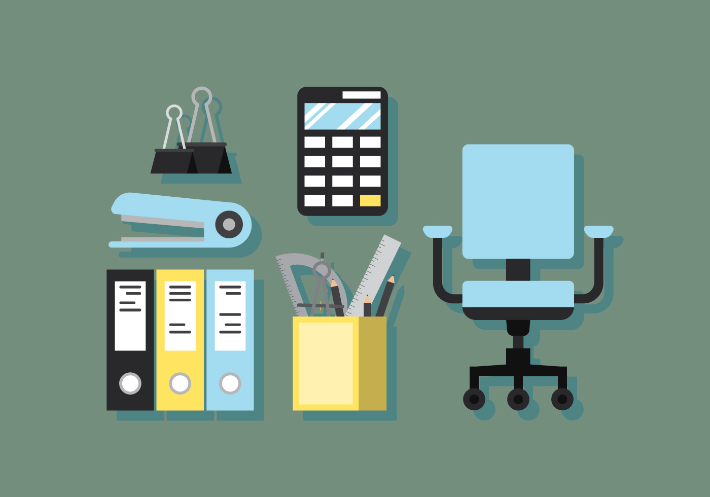 Office Chair Free Vector Art - (19,212 Free Downloads)