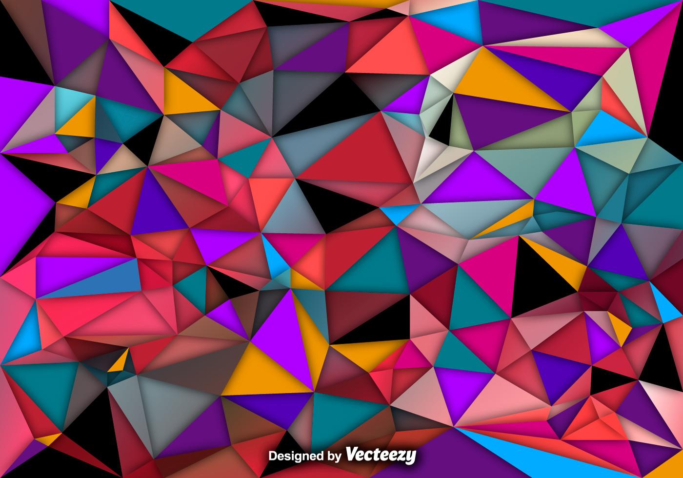 Vector Abstract Background Of Colorful Polygons 118318 Vector Art at ...