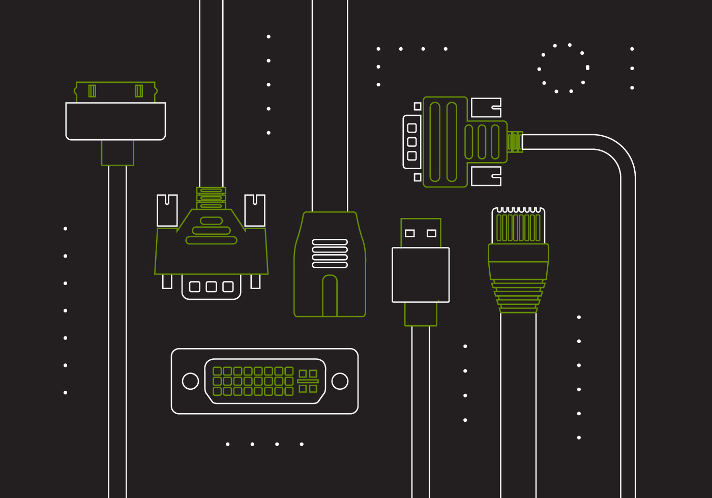 Connection Cables Download Free Vector Art Stock Graphics And Images