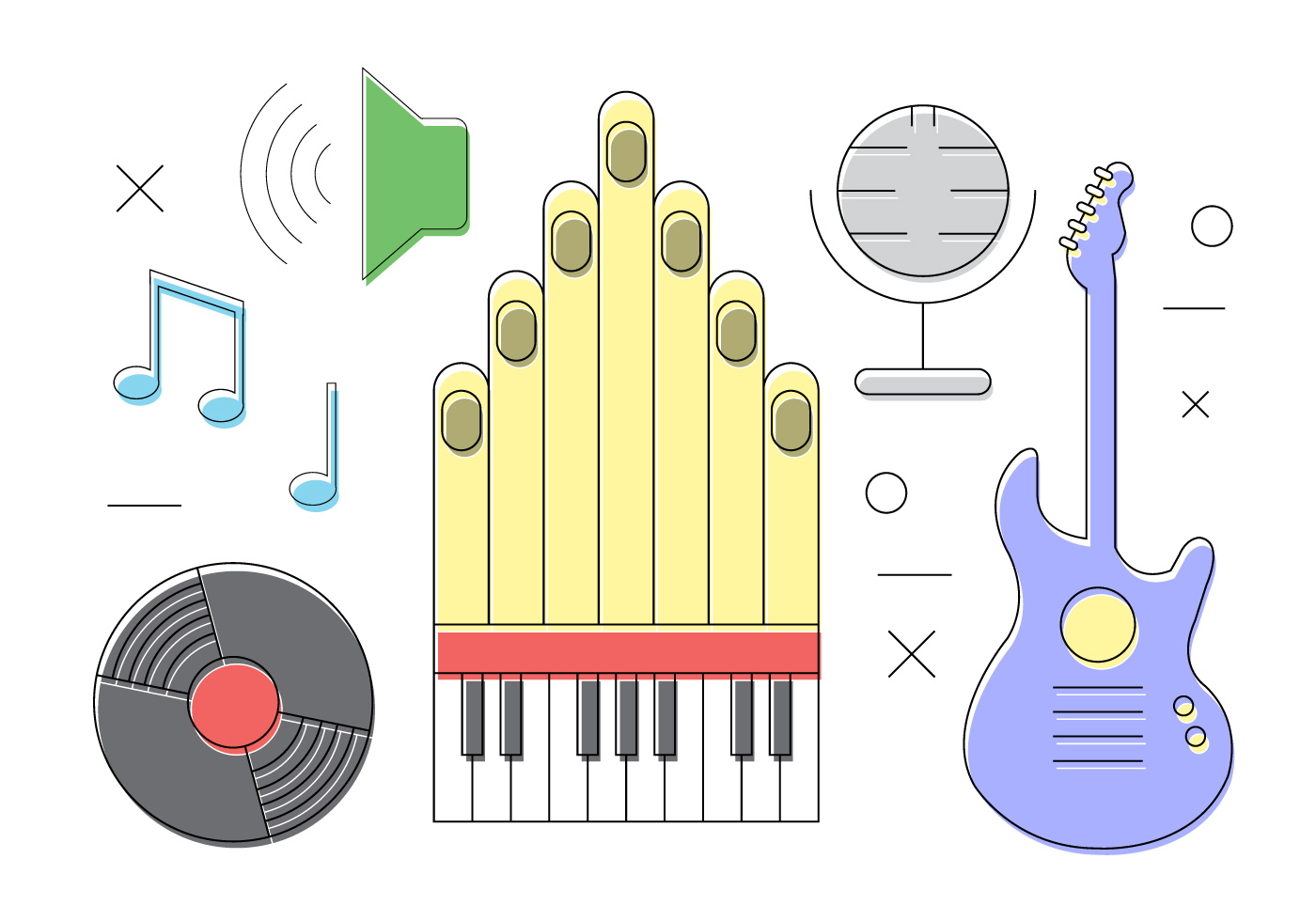 Free Vector Musical Instruments 118833 Vector Art at Vecteezy Free Vector Musical Instruments 118833 Vector Art at Vecteezy