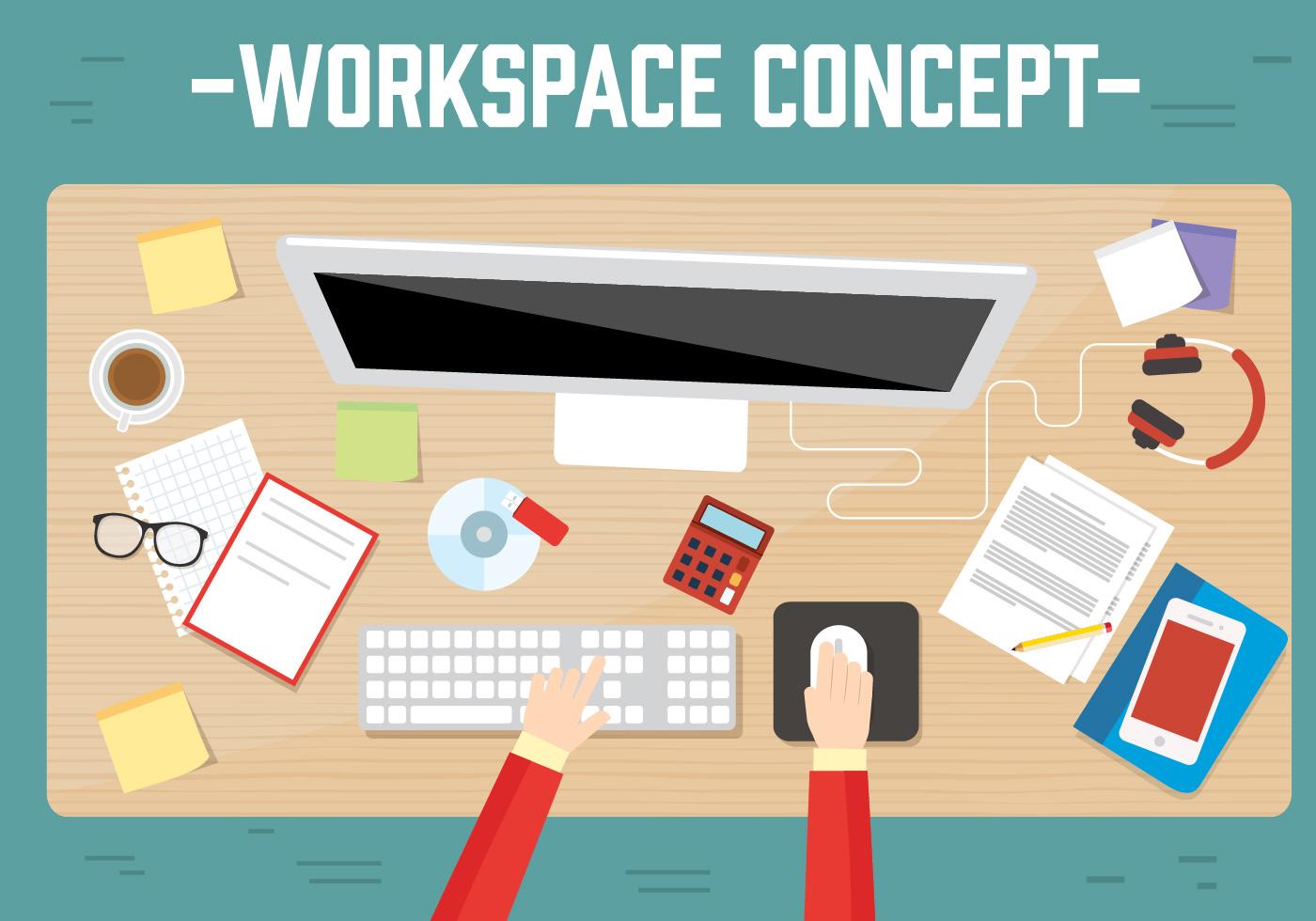 Free Workspace Vector 118978 Vector Art at Vecteezy