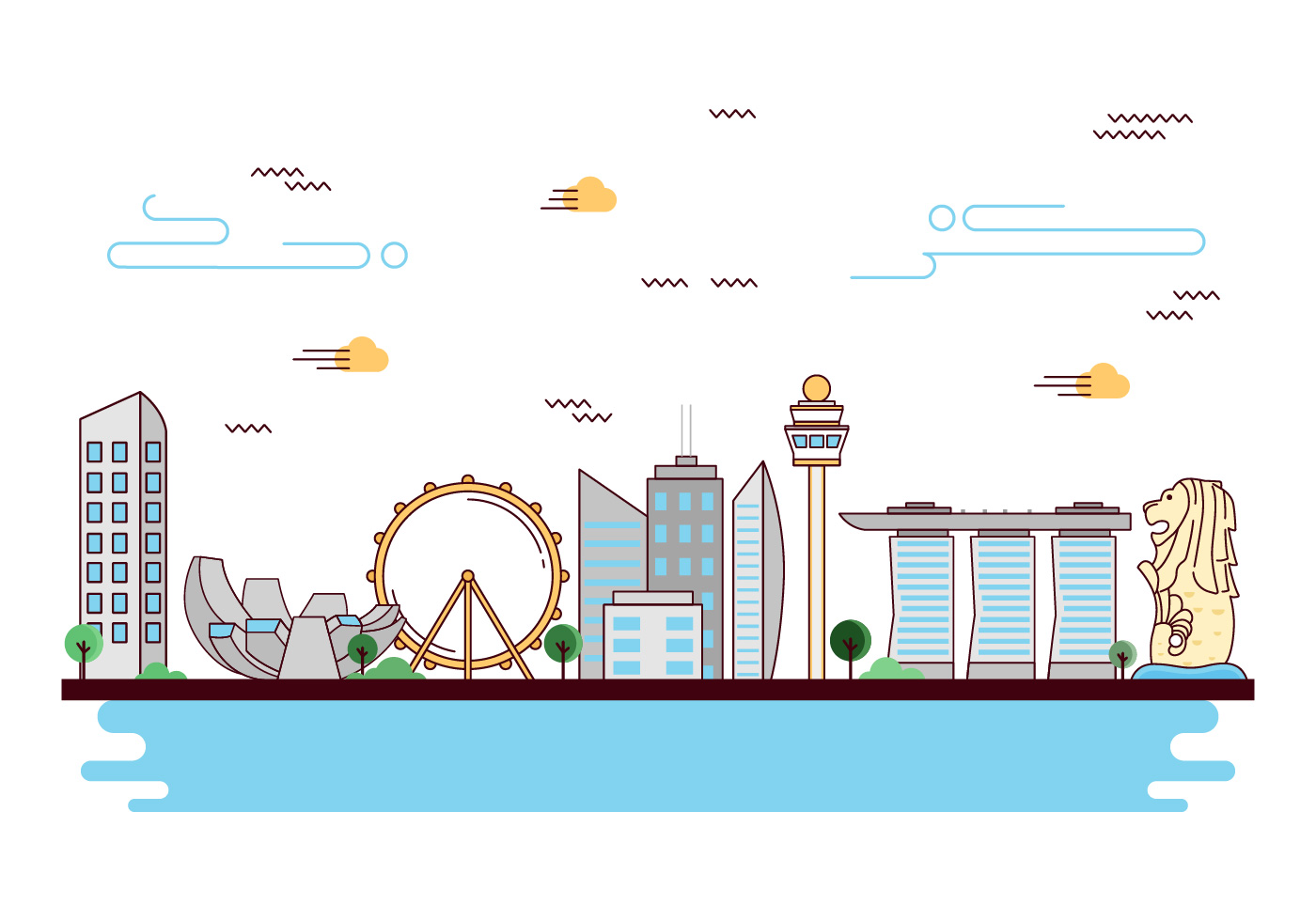 Free Merlion Illustration Vector - Download Free Vector Art, Stock ... Free Merlion Illustration Vector - Download Free Vector Art, Stock ...