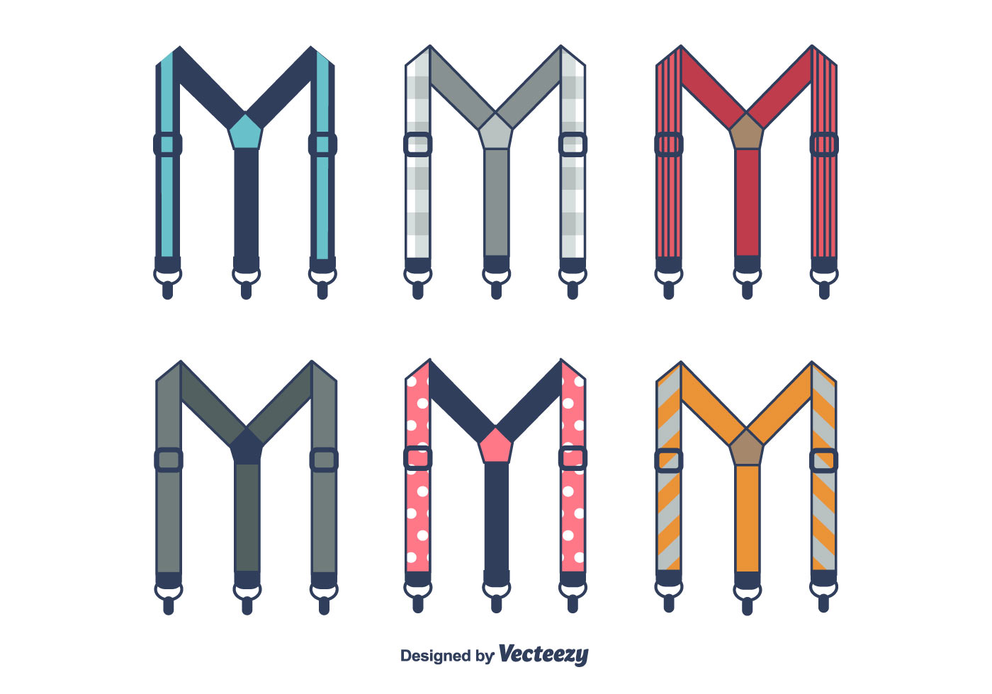 Suspenders Vector 121331 Vector Art at Vecteezy