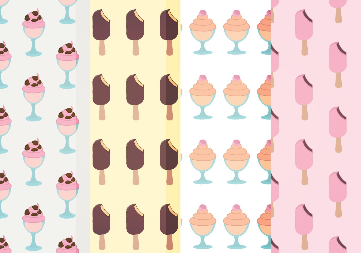 Vector Ice Cream Patterns 121708 Vector Art at Vecteezy