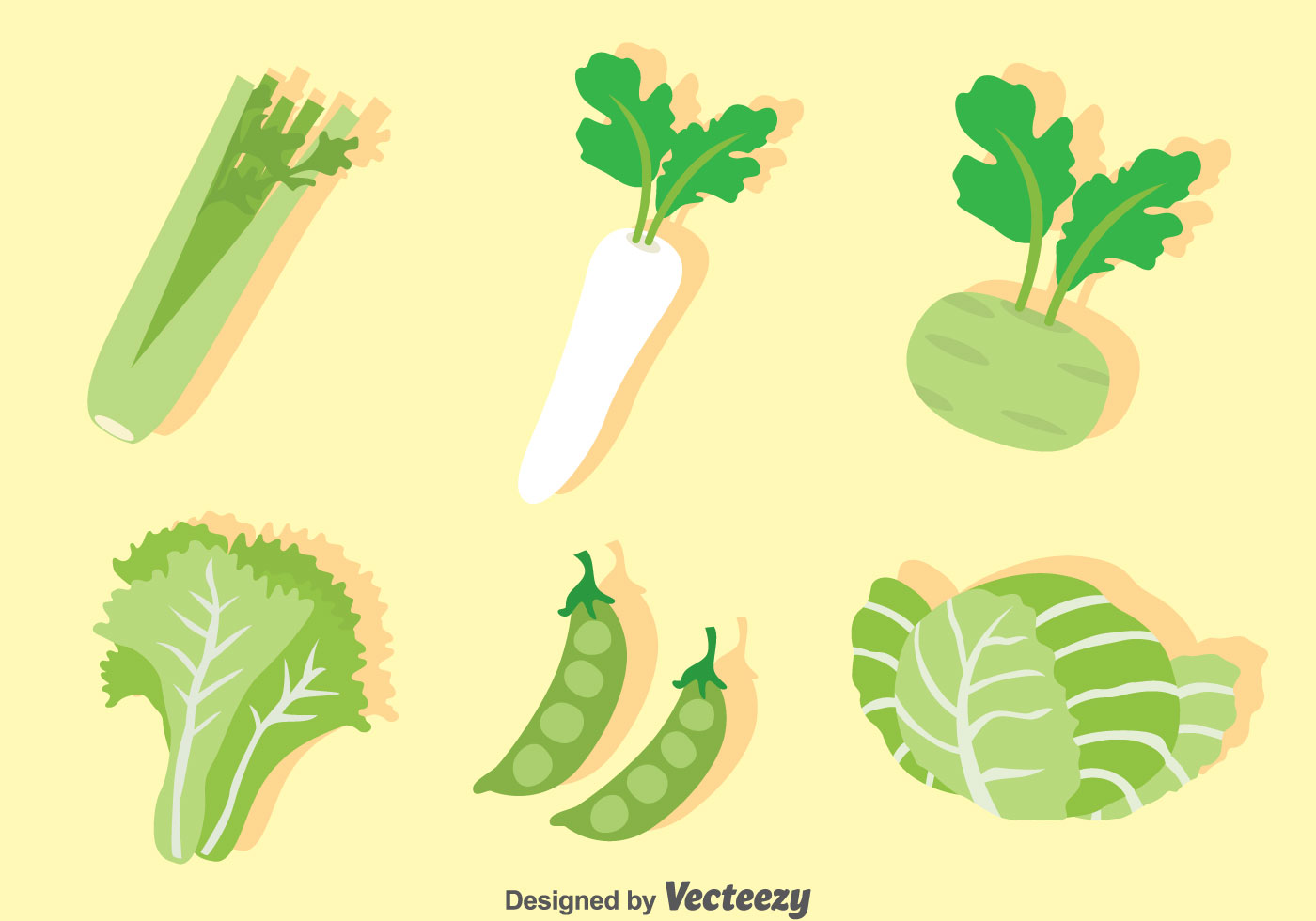 Green Vegetable Vector Set 121749 Vector Art at Vecteezy