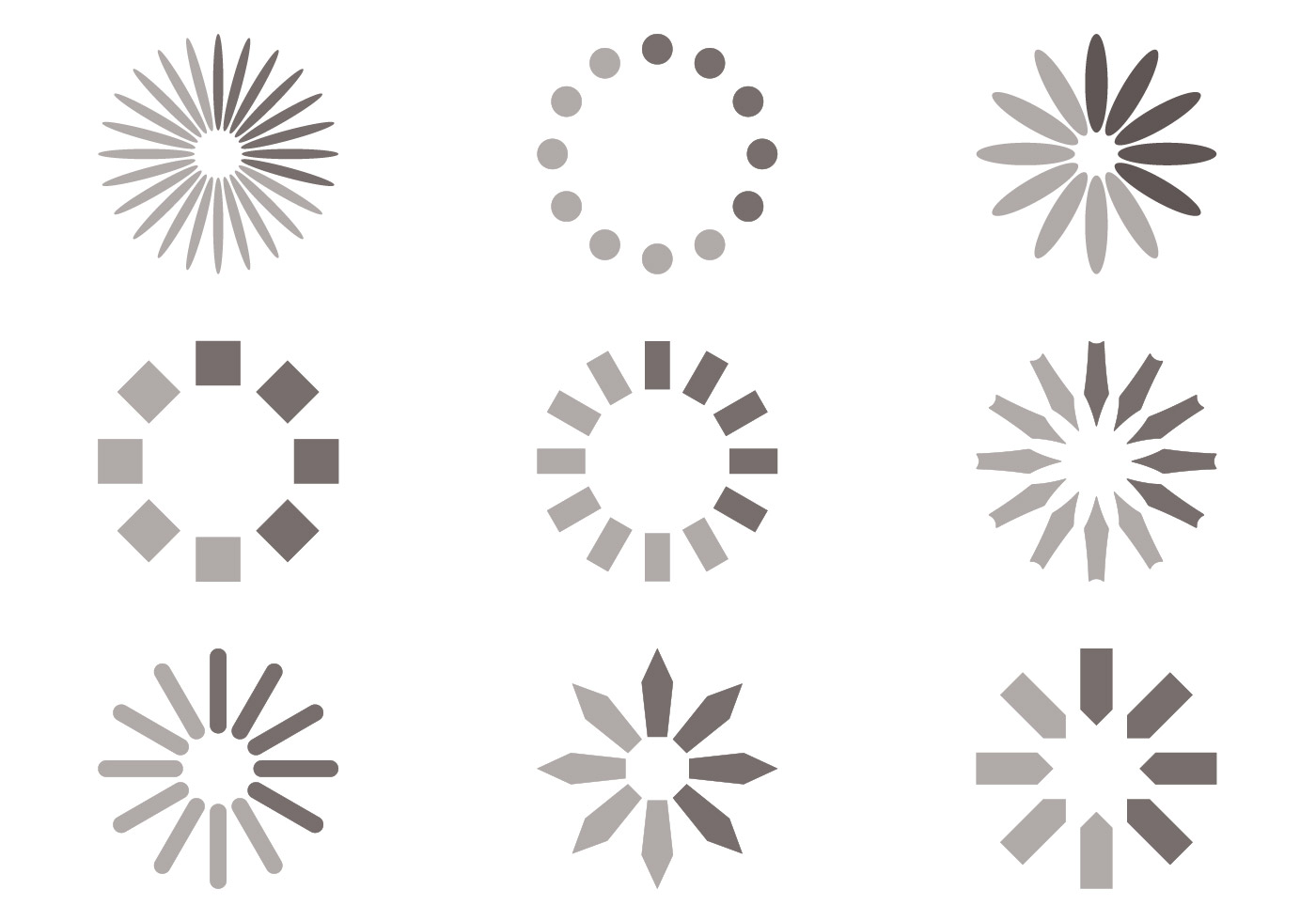 Circle Preloader Vector Set 121838 Vector Art At Vecteezy