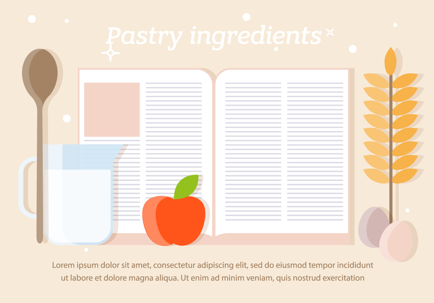 Pastry Ingredients Vector 123554 Vector Art At Vecteezy