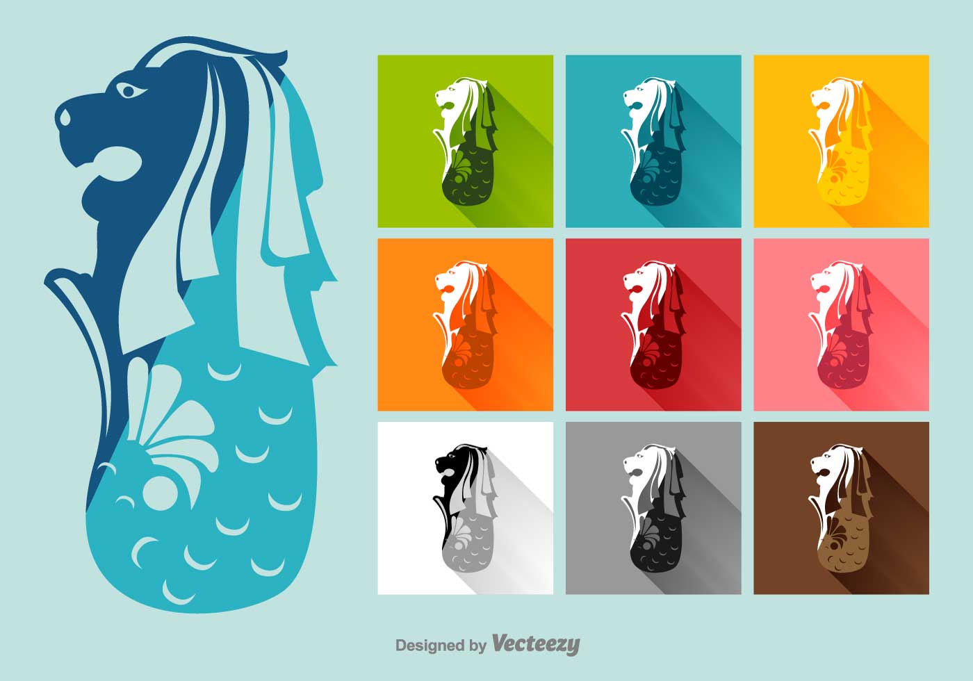 Merlion Vector Flat Icons 123891 Vector Art at Vecteezy Merlion Vector Flat Icons 123891 Vector Art at Vecteezy