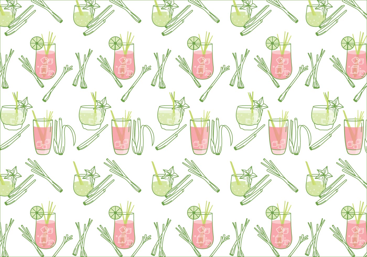 Lemongrass Pattern Vector 124106 Vector Art At Vecteezy