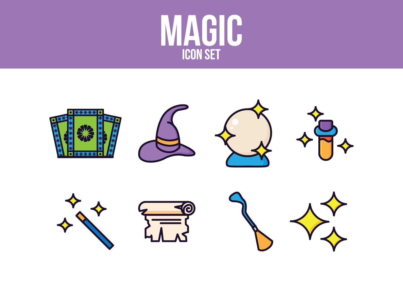 Free Magic Icon Set 124281 Vector Art At Vecteezy
