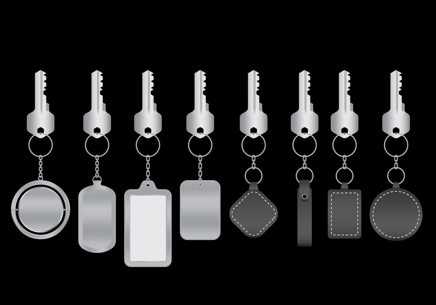 Keychains Vector Pack 124378 Vector Art at Vecteezy
