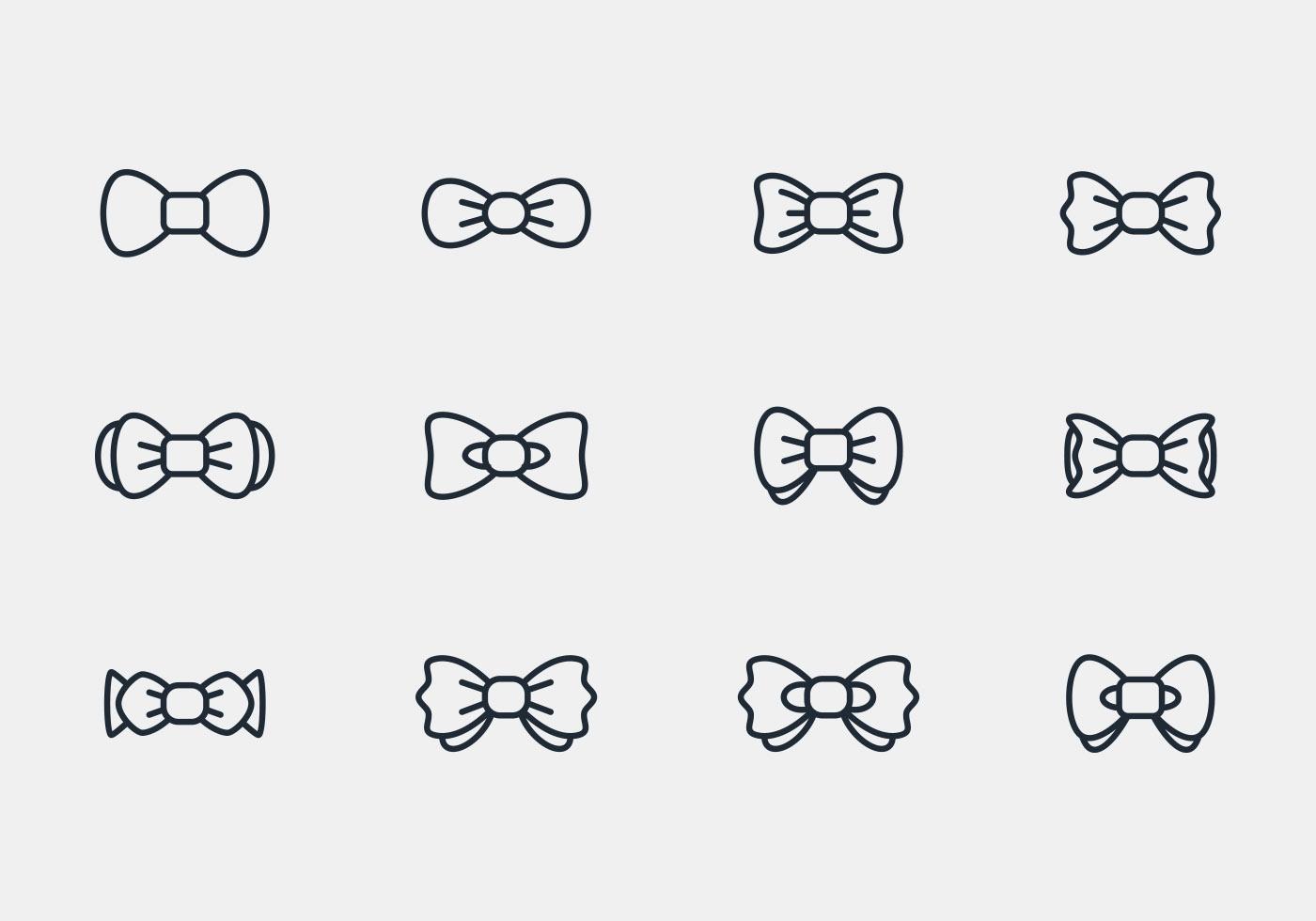 Bow Ties Icon Vectors 124446 Vector Art at Vecteezy