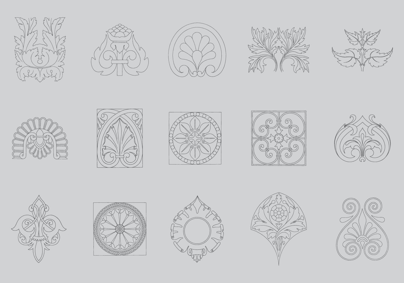 Line Antique Decor 125267 Vector Art at Vecteezy