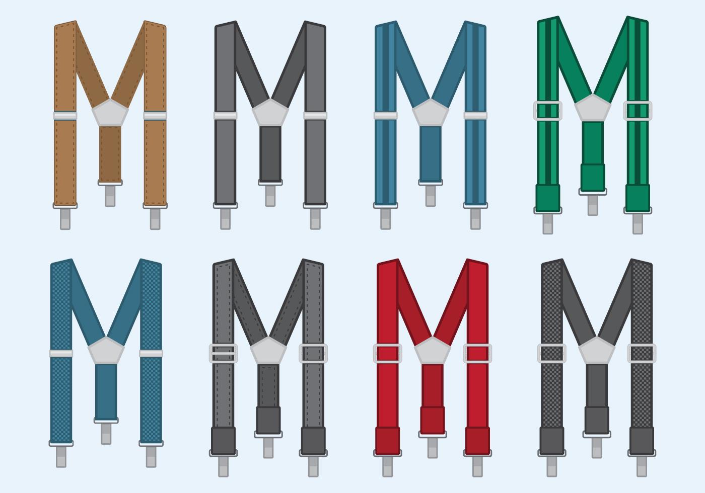 Men Suspenders Set 125564 Vector Art at Vecteezy
