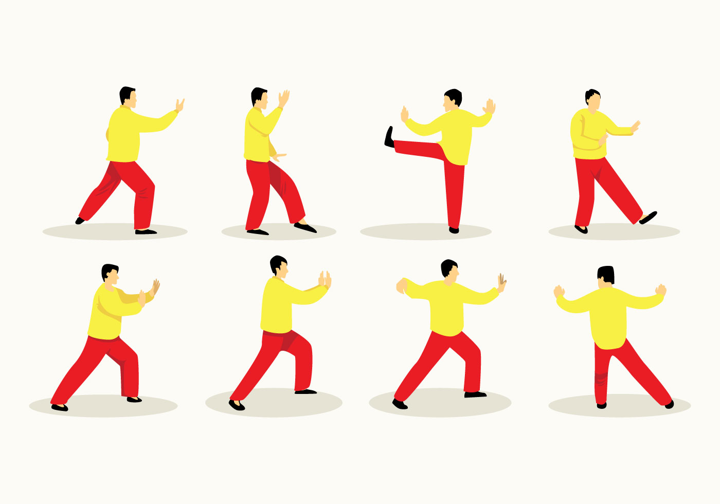 Free Tai Chi Poses Vector 125645 Vector Art at Vecteezy Free Tai Chi Poses Vector 125645 Vector Art at Vecteezy