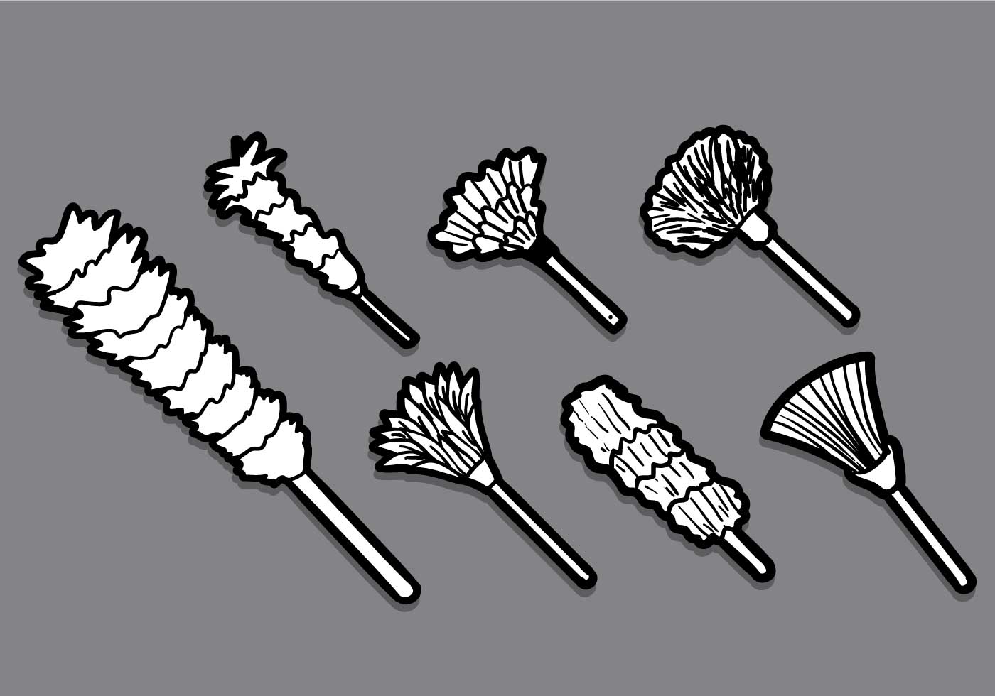 Feather Duster Vector 126074 Vector Art At Vecteezy