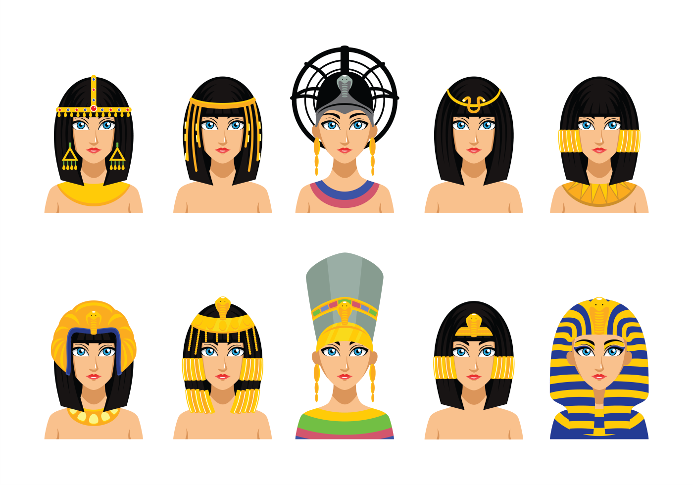 Queen Cleopatra Of Egypt Clipart