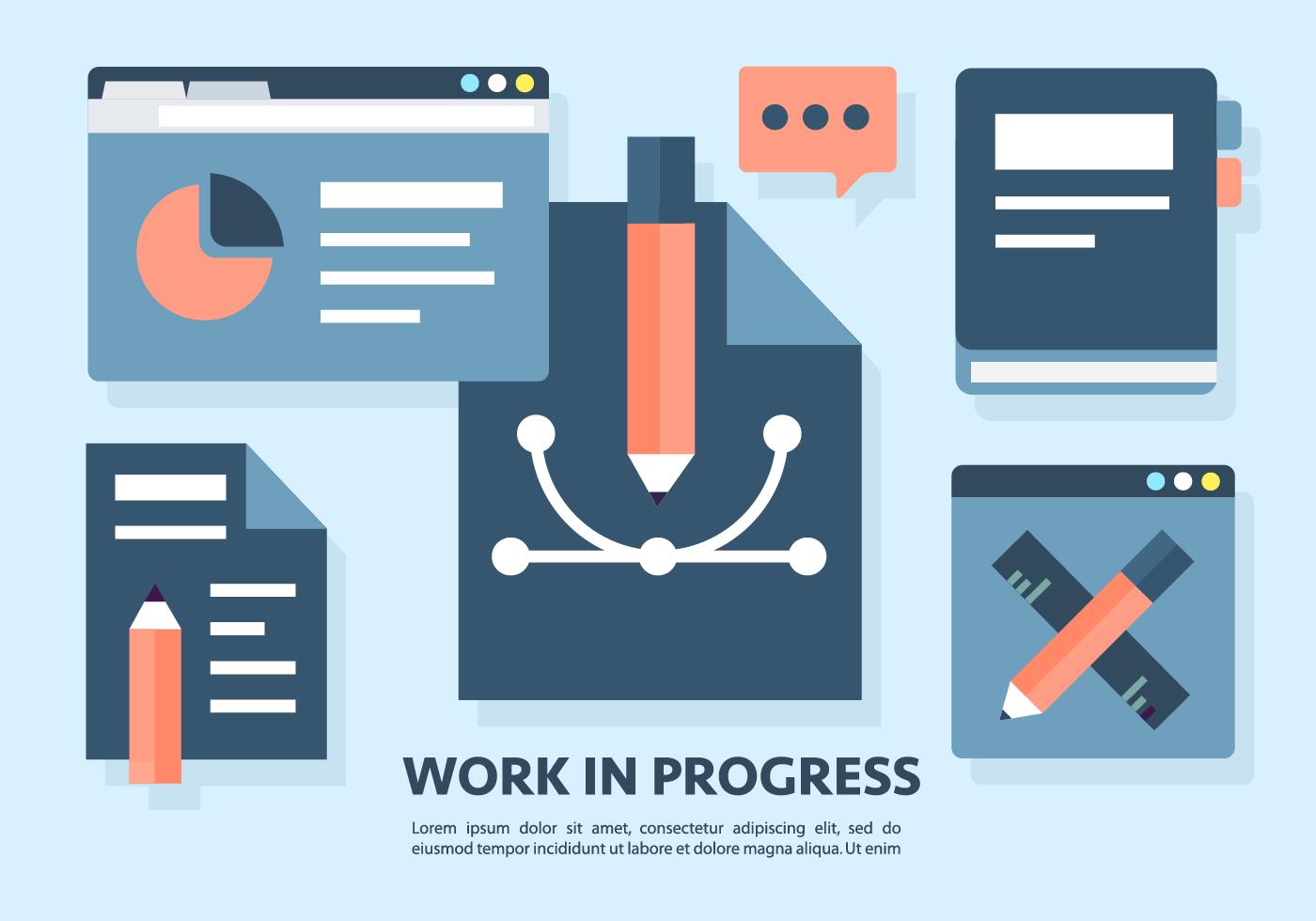 Work in Progress Vector Illustration 126531 Vector Art at Vecteezy