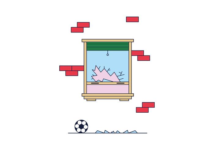 Free Broken Window Vector 126895 Vector Art At Vecteezy