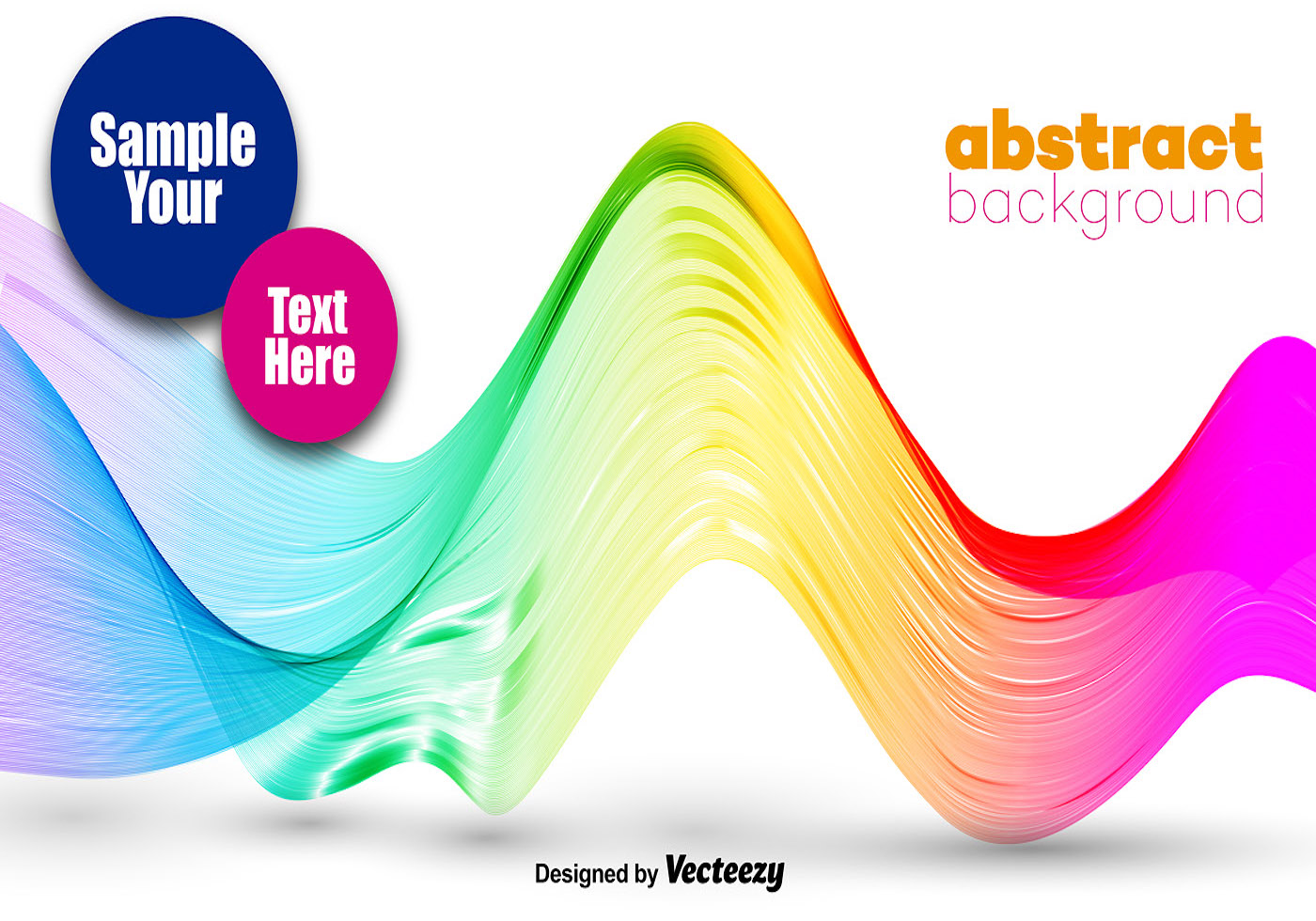 Abstract Colorful Wave - Vector 126931 Vector Art at Vecteezy