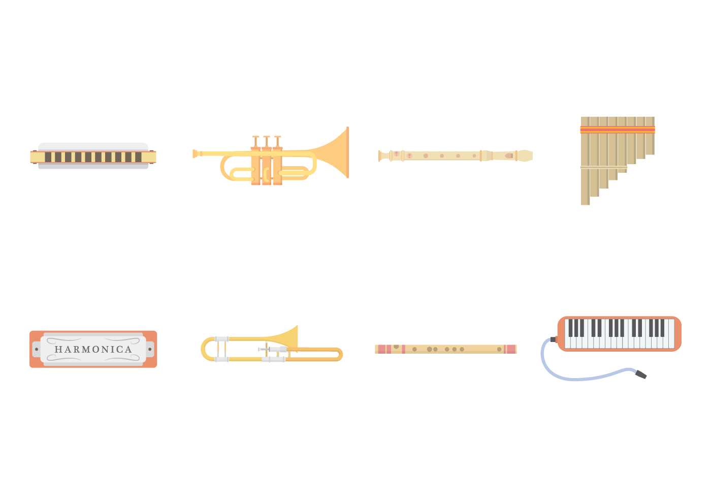 Free Wind Instruments Vector 127611 Vector Art at Vecteezy