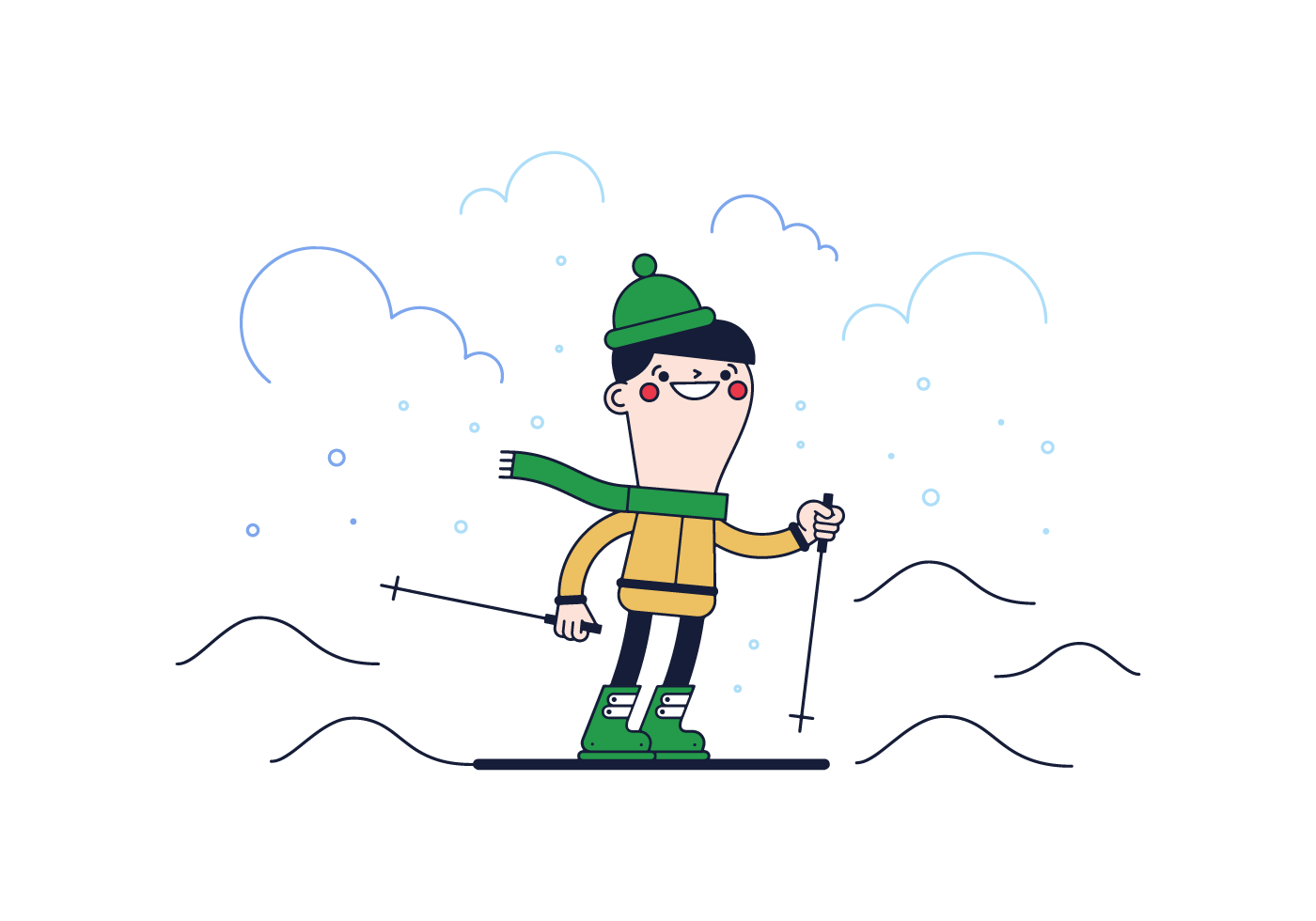 Free Skiing Vector 128926 Vector Art at Vecteezy
