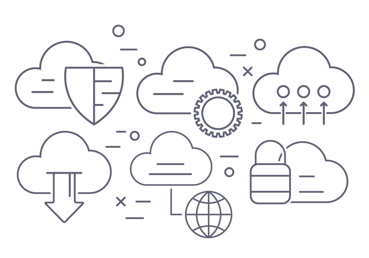 Cloud Computing Vector Icons 129865 Vector Art at Vecteezy