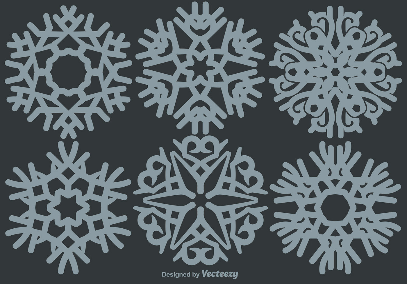 Classic Snowflakes Set 130879 Vector Art at Vecteezy