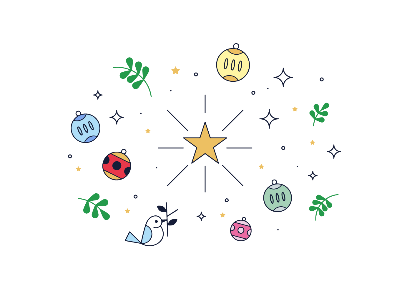 Free Christmas Star Vector 131065 Vector Art at Vecteezy