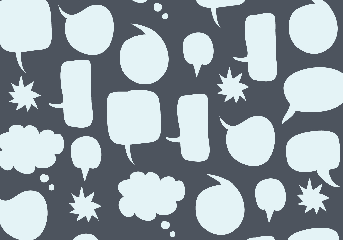 Speech Bubbles Pattern 131247 Vector Art at Vecteezy