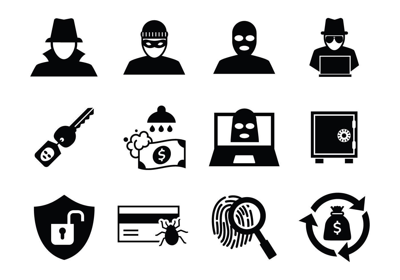 Free Theft And Thief Icons Vector 131791 Vector Art At Vecteezy
