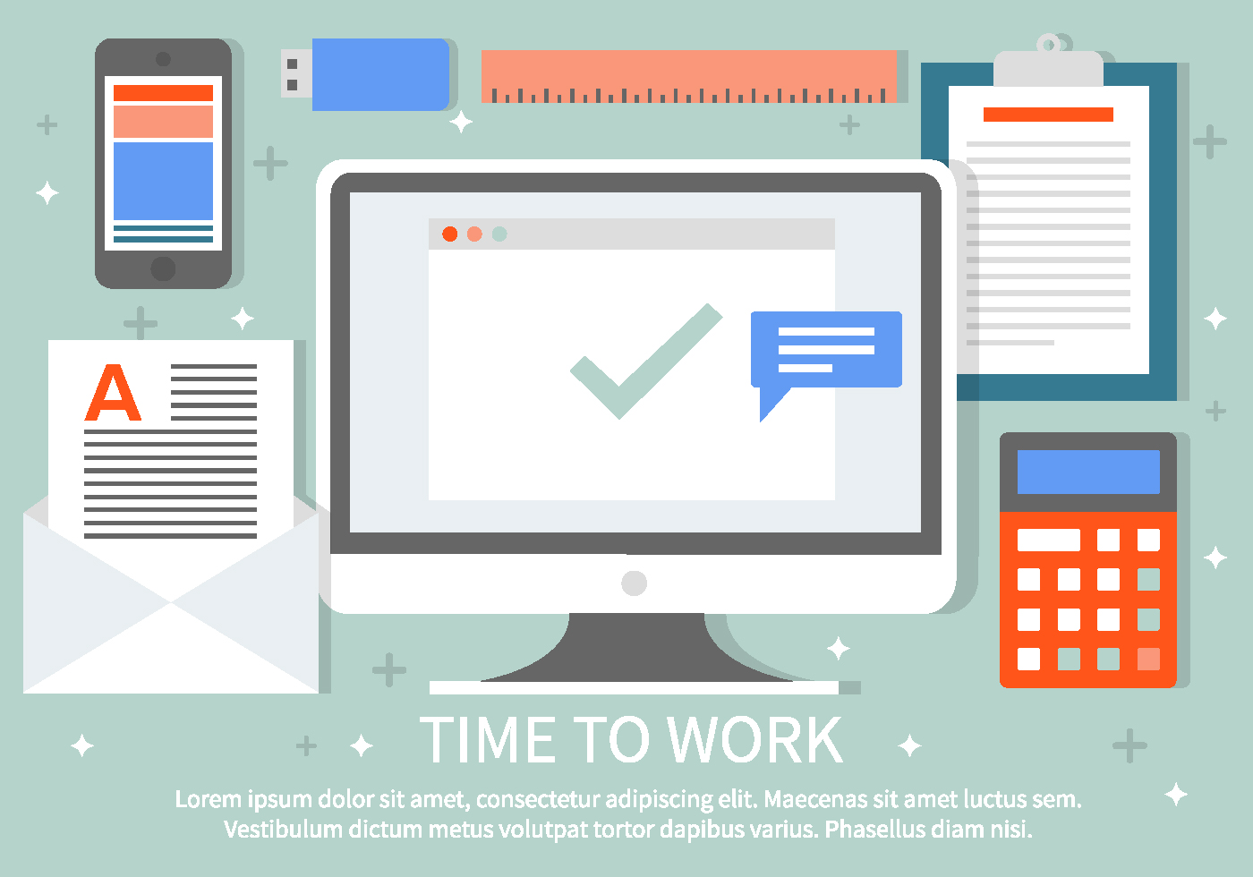 Computer Flat Vector Art, Icons, and Graphics for Free Download