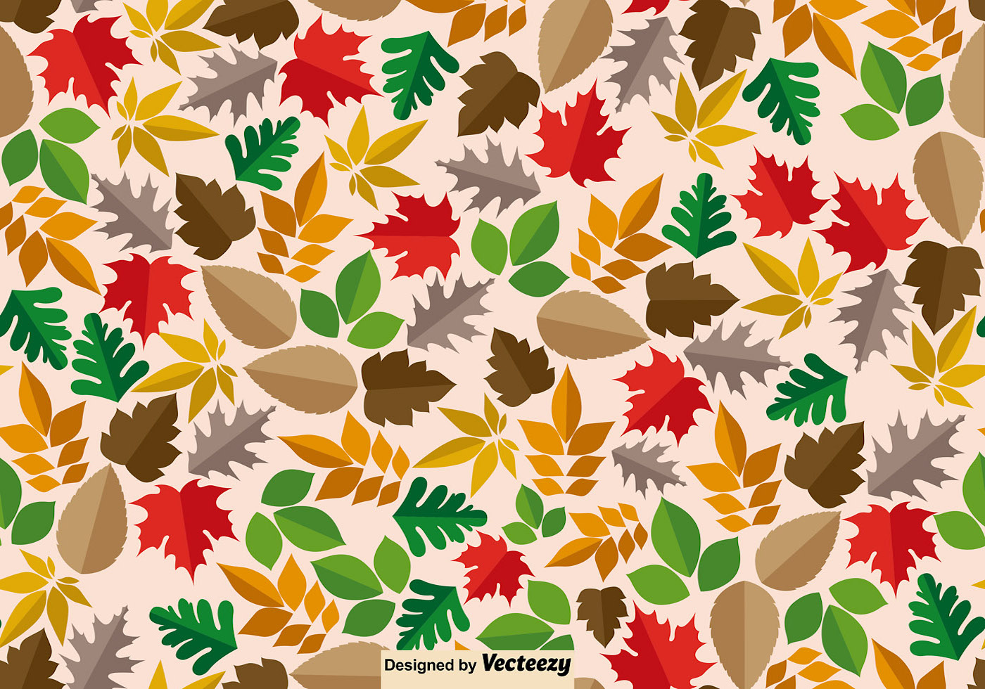 Maple Leaves Seamless Pattern 133416 Vector Art at Vecteezy