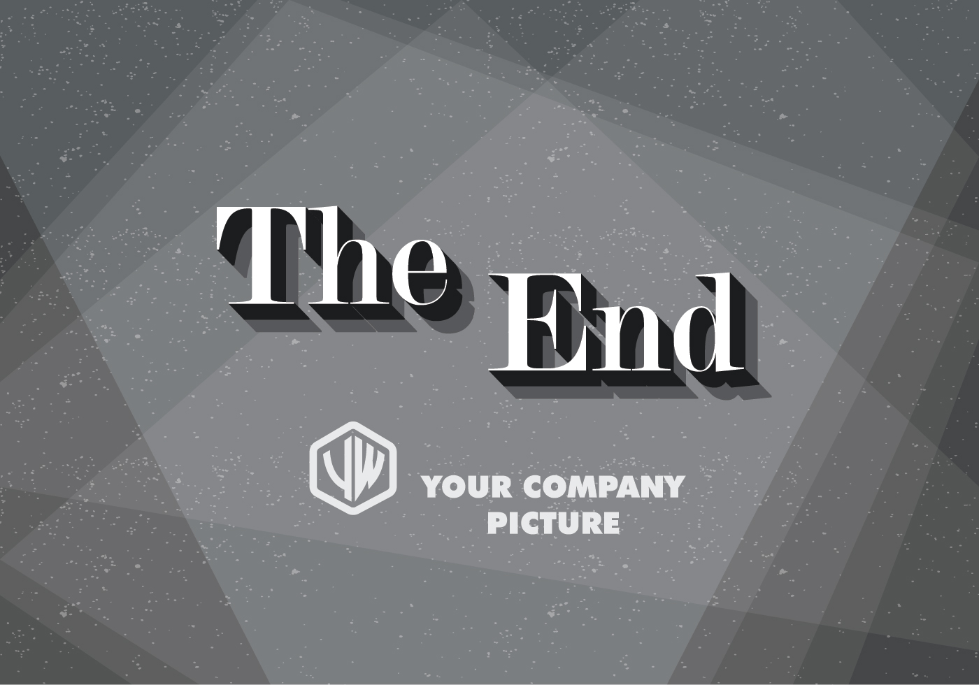 Serif The End Title Card Vector 134946 Vector Art at Vecteezy