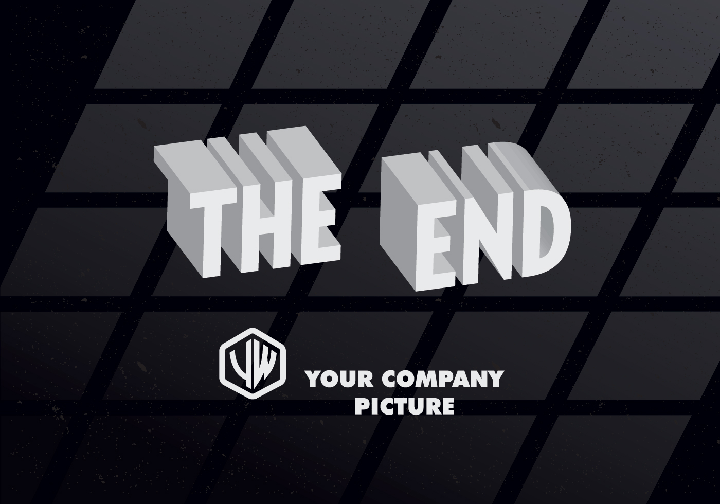 3D The End Title Card Vector 134947 Vector Art at Vecteezy
