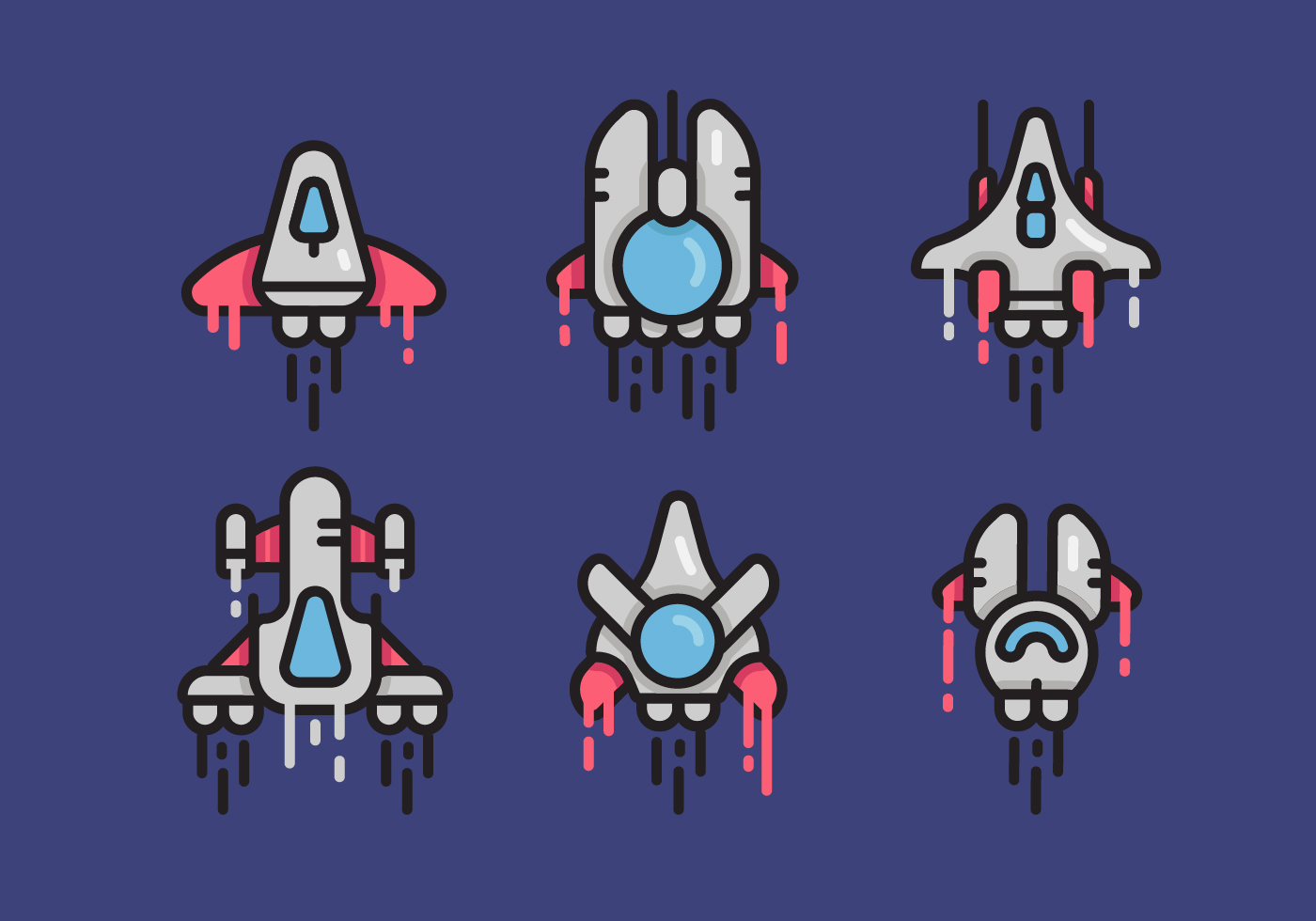 Starship Vector Icon Sets 136852 Vector Art at Vecteezy Starship Vector Icon Sets 136852 Vector Art at Vecteezy